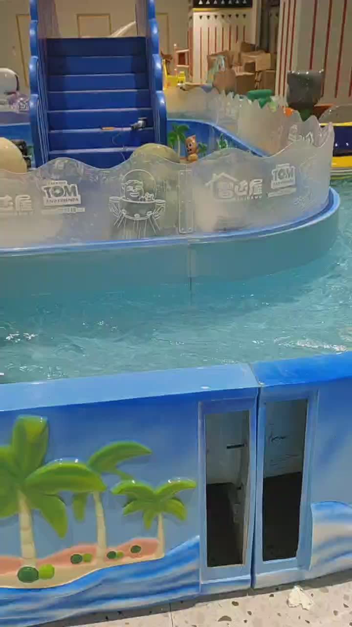Indoor Amusement Equipment River Water Park Kids Drifitng Waterway Park ...