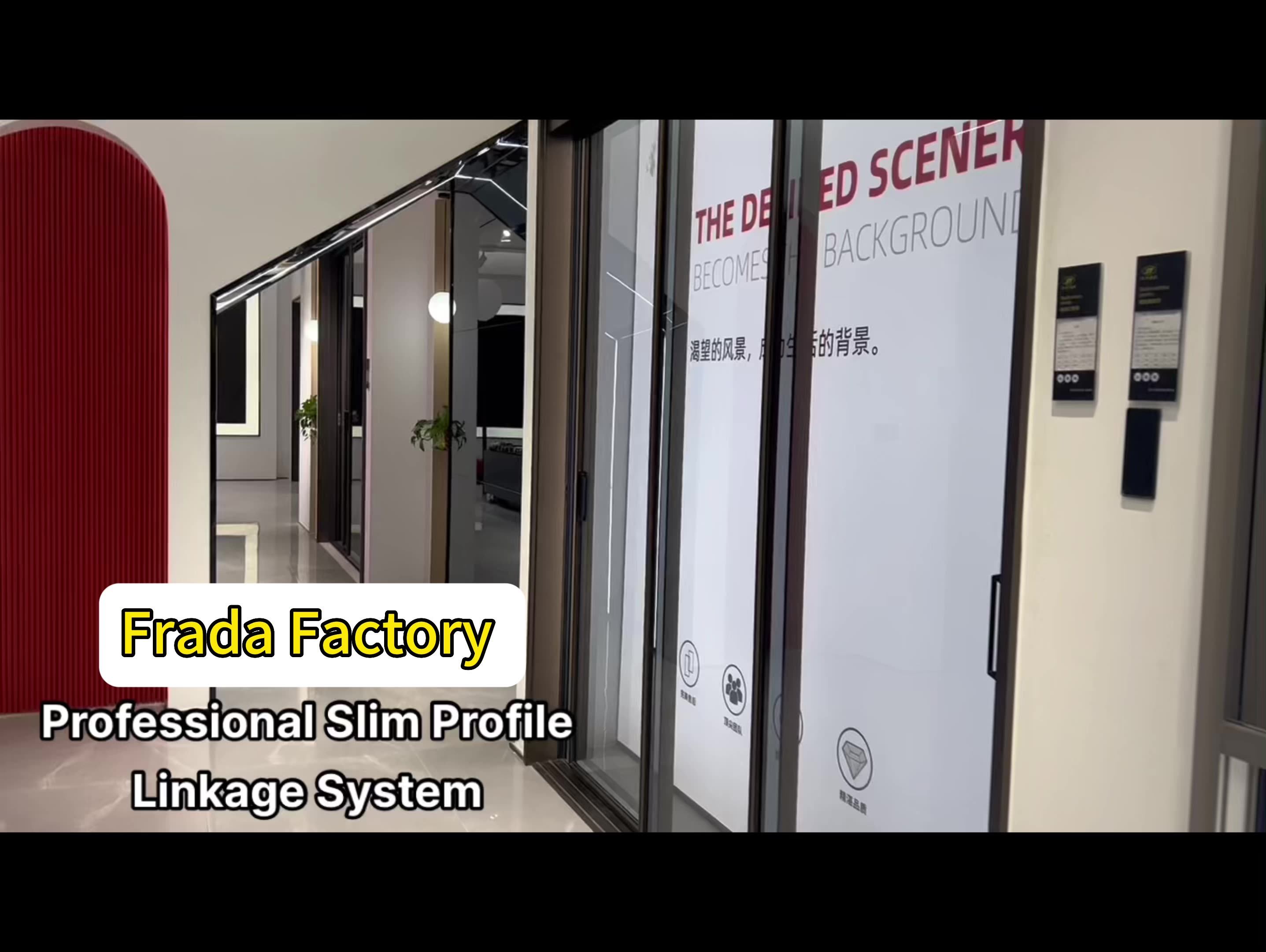 Slim Narrow Sliding Door Roller Soft Closing Narrow Frame Synchronized ...