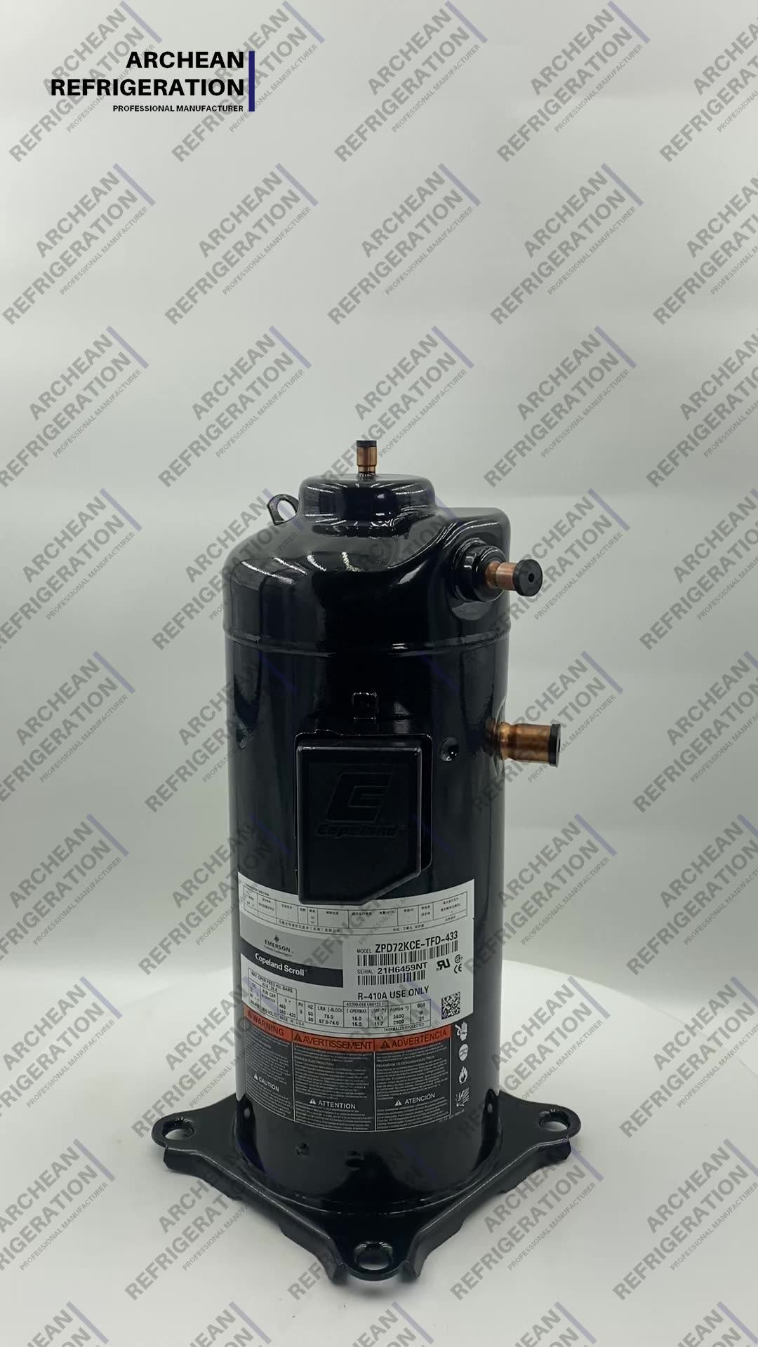 Copeland Refrigeration Scroll Compressor Zb15kq-pfj-558 Zb15kq-tfd-558 ...