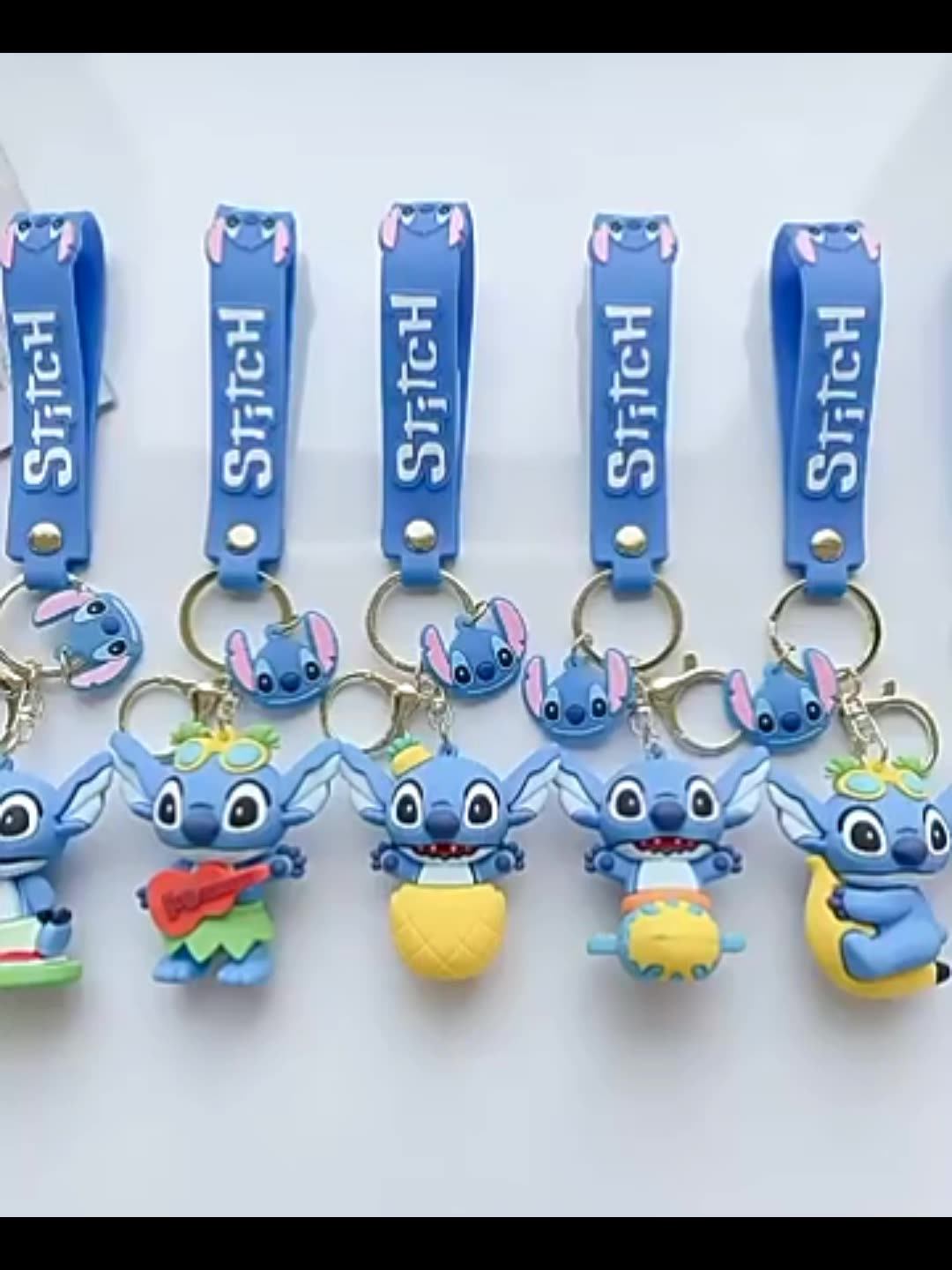 3d Pvc Cute Anime Cartoon Key Chain Cartoon Pvc Pendant Lilo Keychain ...