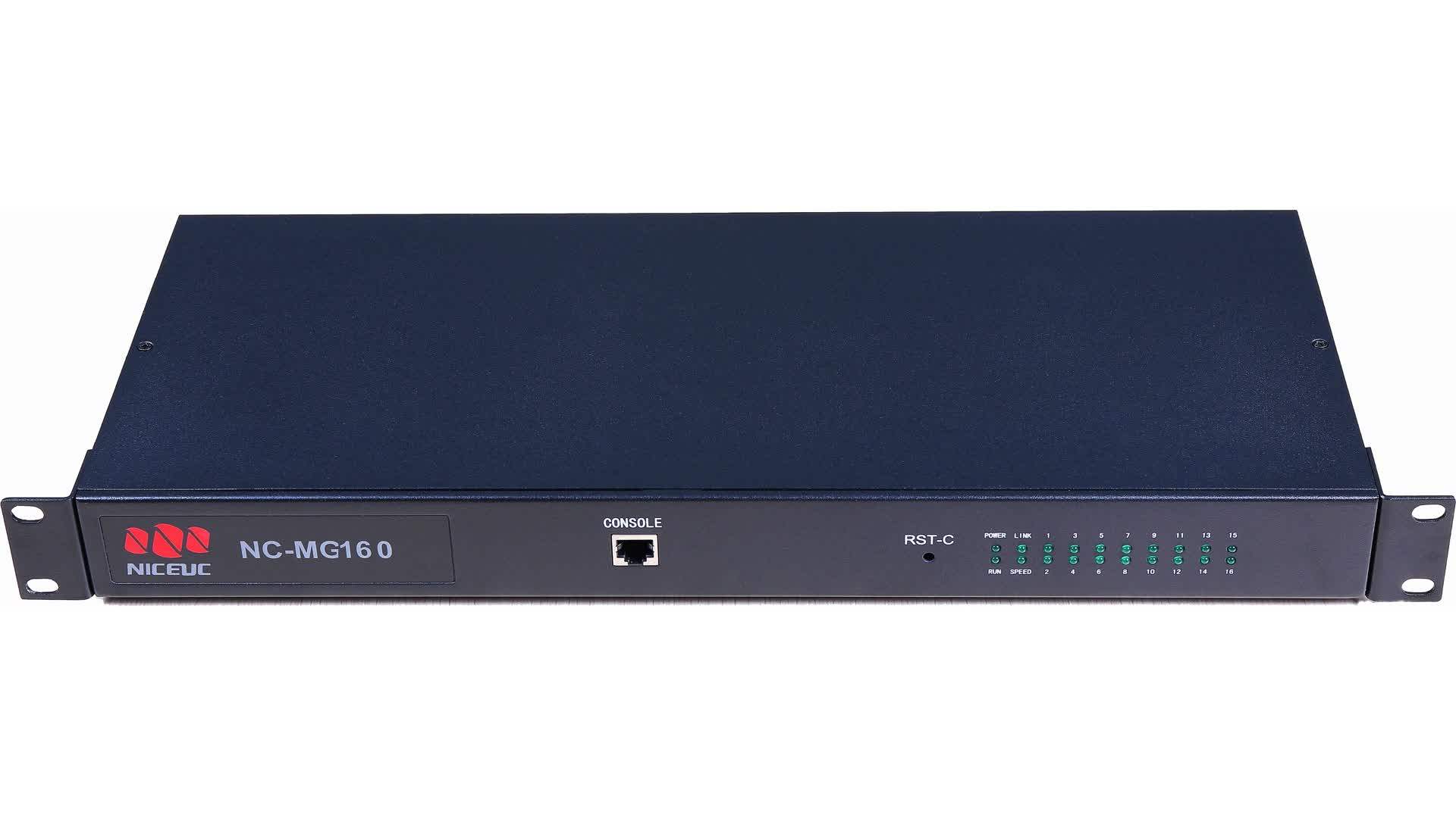 16 Ports Fxs Fxo Voip Gateway Nc-mg160 Ip Pbx System With 200 Sip Users ...