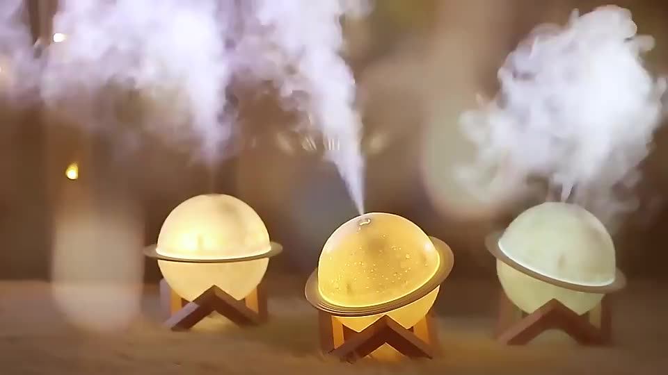 Lark Planet Led Lights Air Humidifier H2o Spray Mist Oil Aroma Diffuser ...