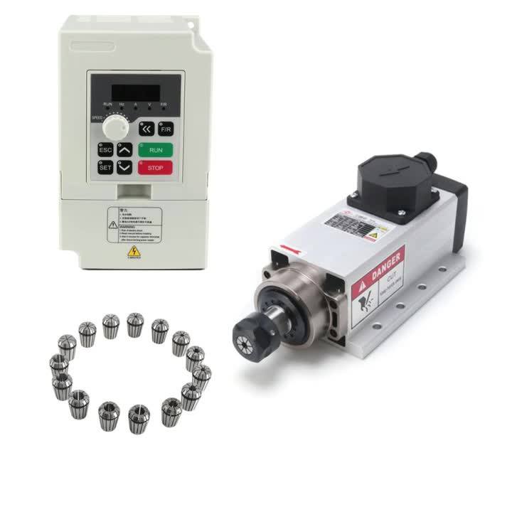 2.2kw Cnc Spindle Kits Square Air Cooled 2.2kw Spindle+2.2kw Inverter+ ...