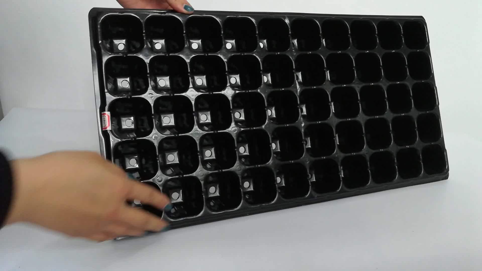 Seed Tray 72 50 Cell Tray Plastic Seedling Pots Cell Seed Tray Flowers ...