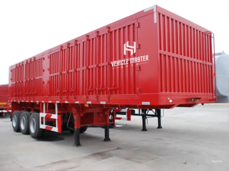 Low Price High Quality 3 Axle 60 Ton Cargo Box Van Semi Trailer For low-price-high-quality-3-axle-60-ton-cargo-box-van-semi-trailer-for