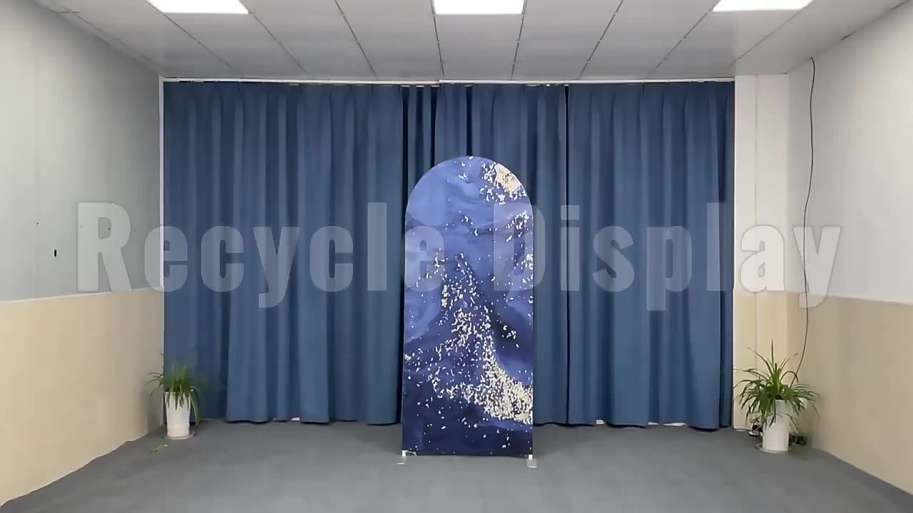 Exhibition Stand Backdrop Stage Portable Display Straight Backdrop ...