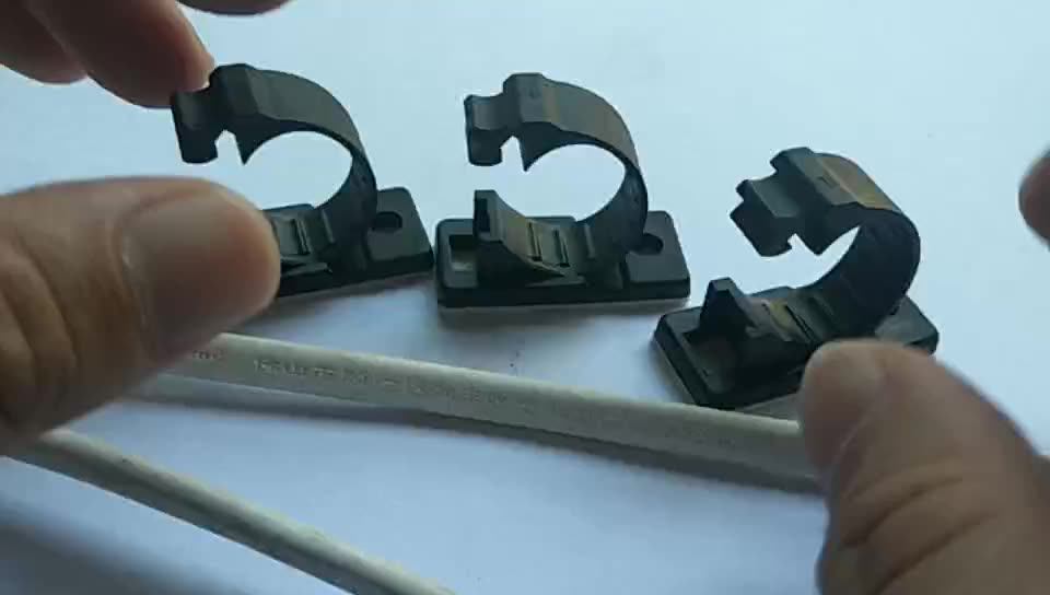 Ly-10j Plastic Nylon Pa66 Self Adhesive Cable Clips - Buy Cable Clips ...