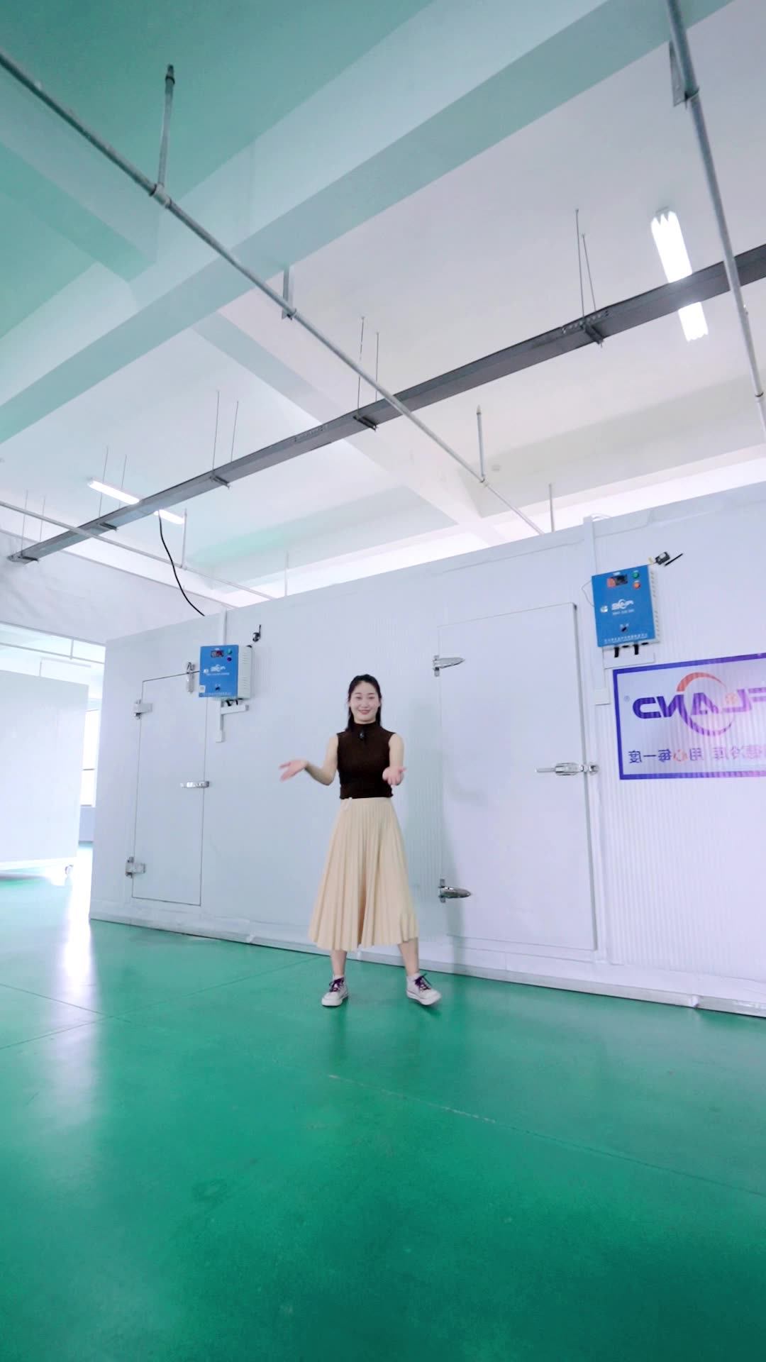 Industrial Freezer Supermarket Cold Storage Room Walk In Cooler Freezer ...