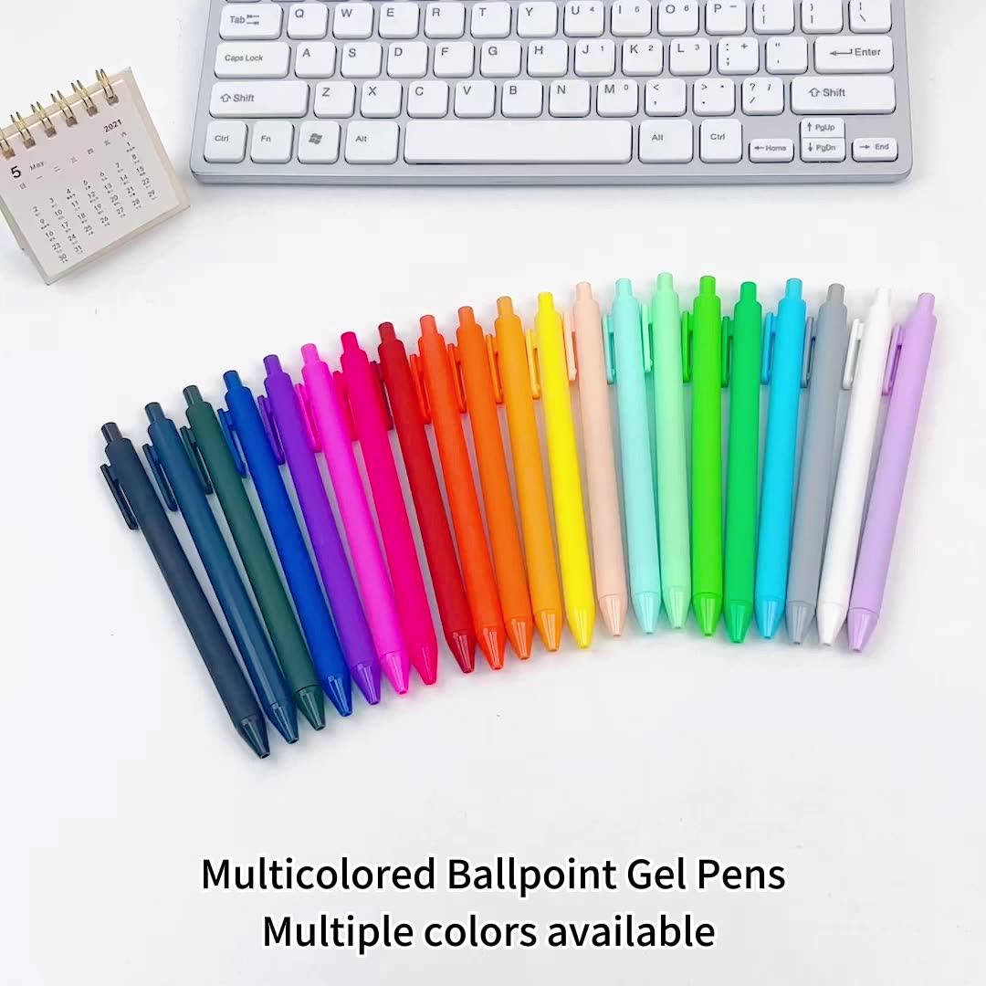 School Plastic Cheap Multicolored Ballpoint Gel Signature Pens With ...