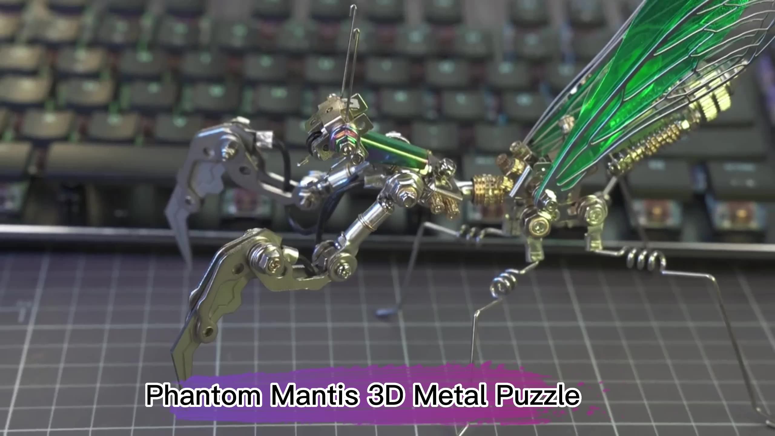 Diy Mechanical Insects Phantom Mantis Brain Teasers Jigsaw Toy Building ...