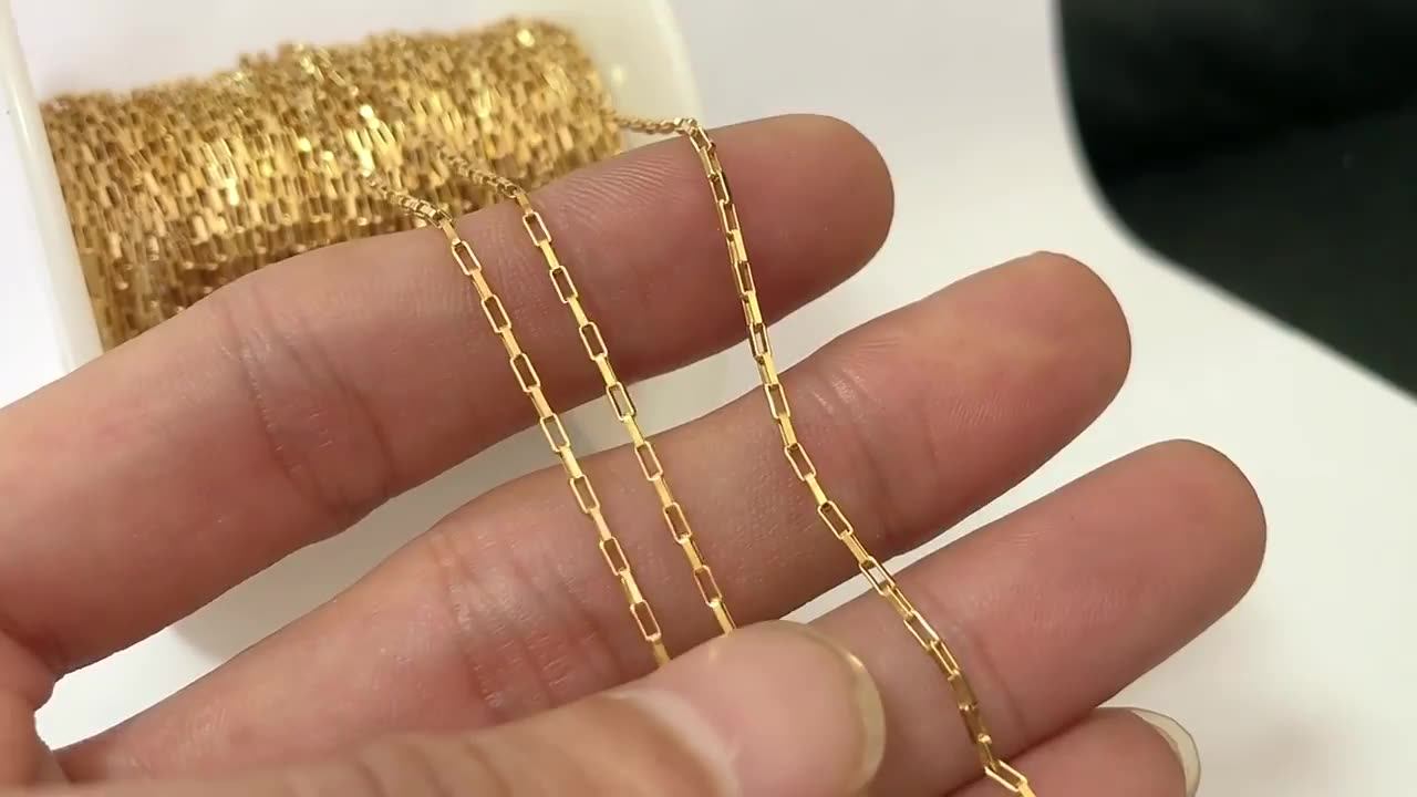 Fashion 1/20 14k Gf Rectangular Box Chain 14k Real Gold Filled Box ...
