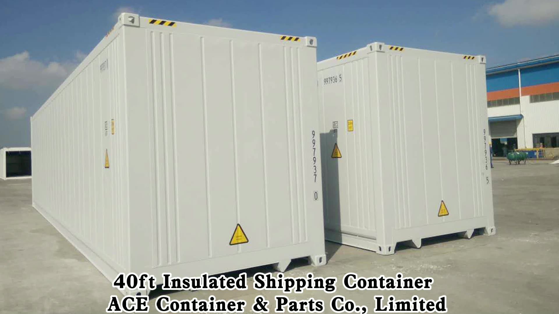 Double Rear End Door 40ft Pu Foam Insulated Reefer Refrigerated Body ...