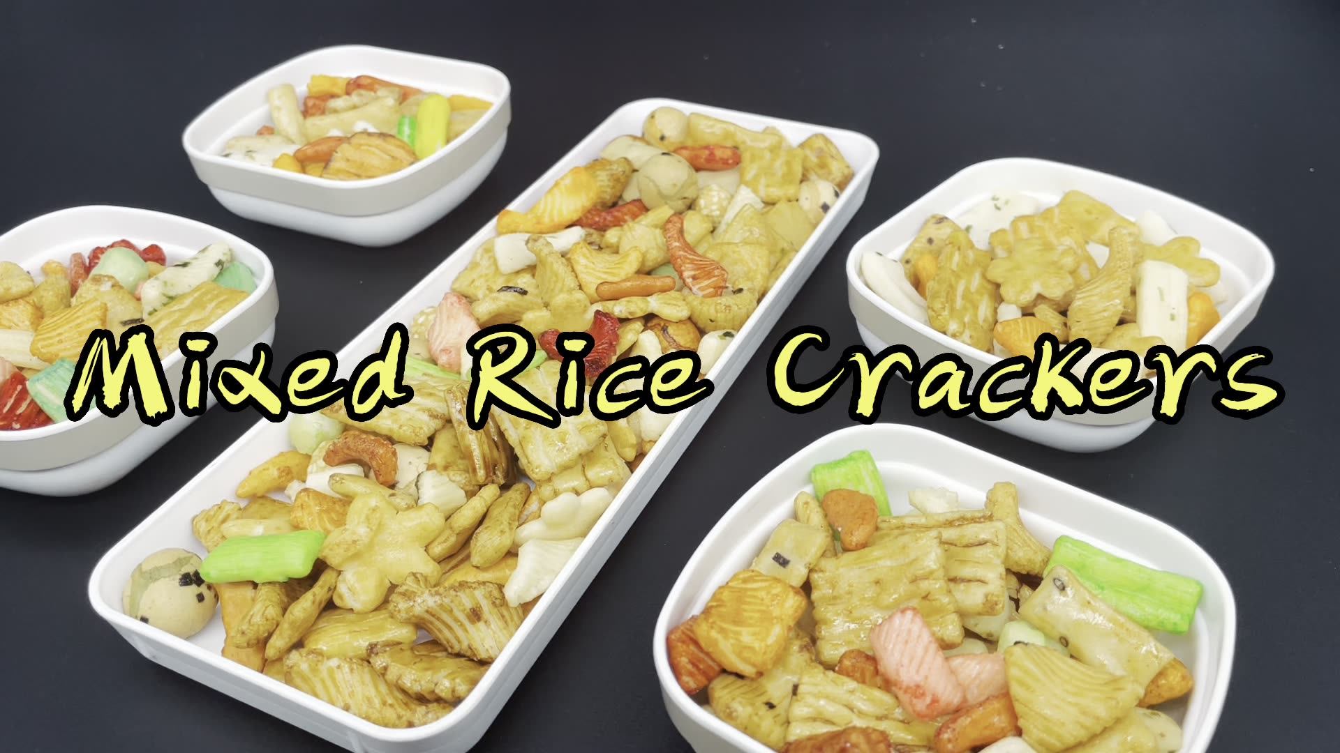 Japanese Assorted Rice Crackers Rice Cracker Snacks Mixed Bag Packaging ...