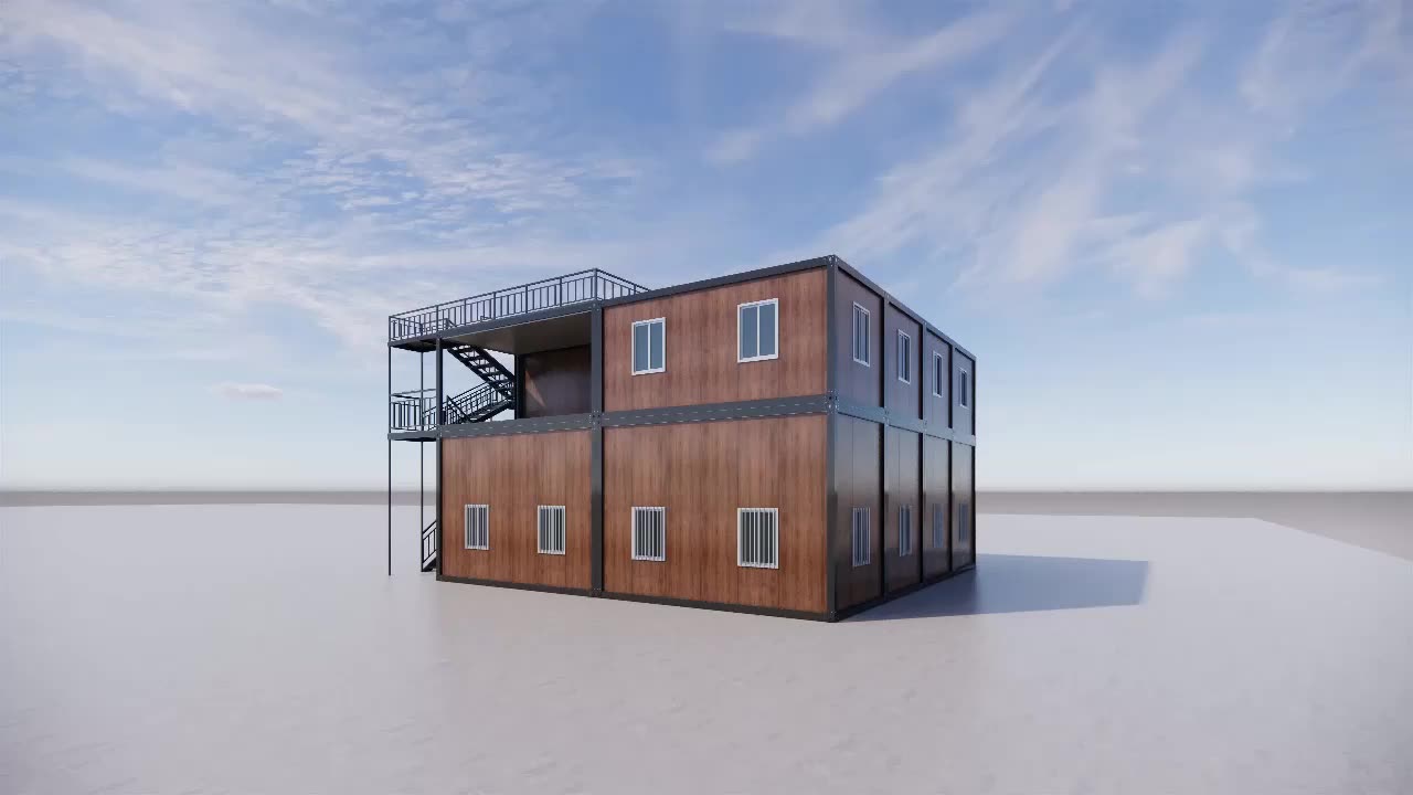 Factory Customized Modern Luxury Fabricated Living Villa Container House Portable Prefabricated ...