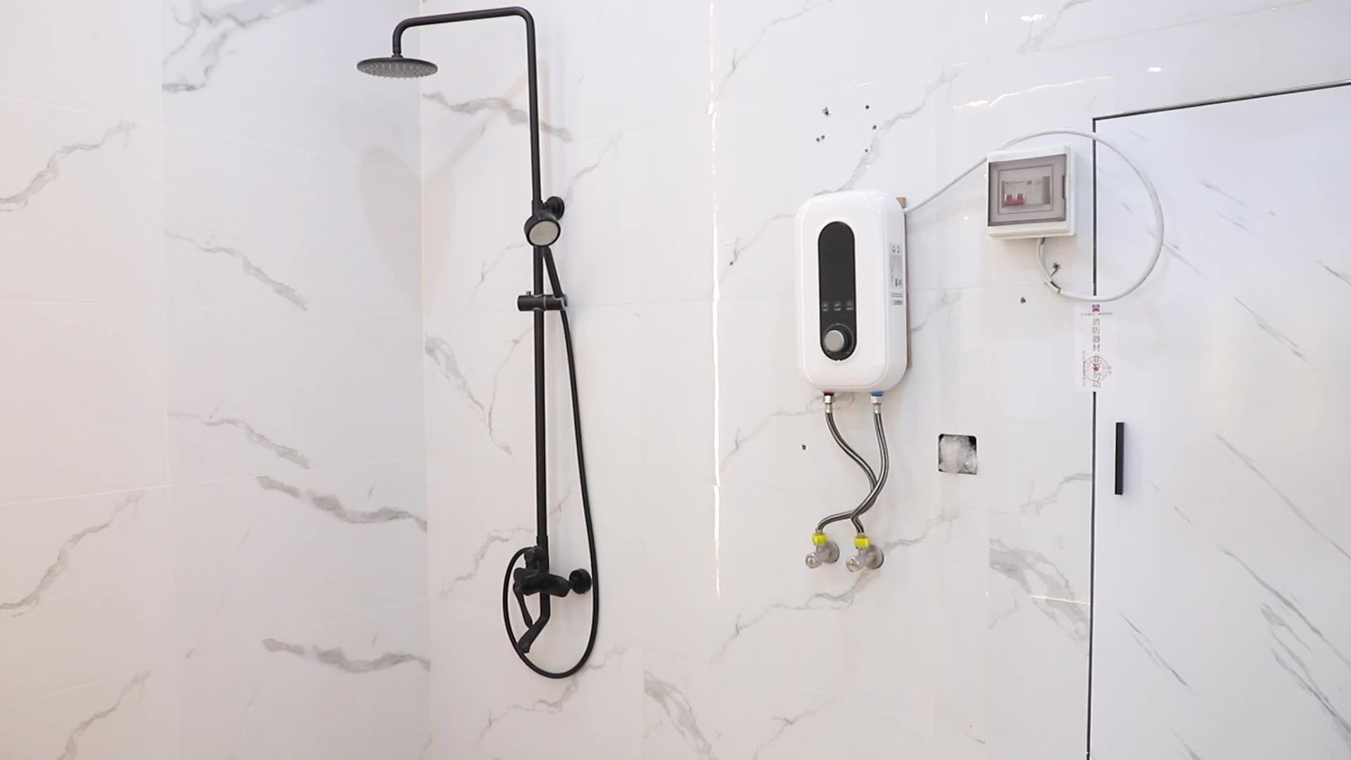 220v 3.5kw-7kw Elcb Bathroom Calentador De Agua Hot Water Geyser ...