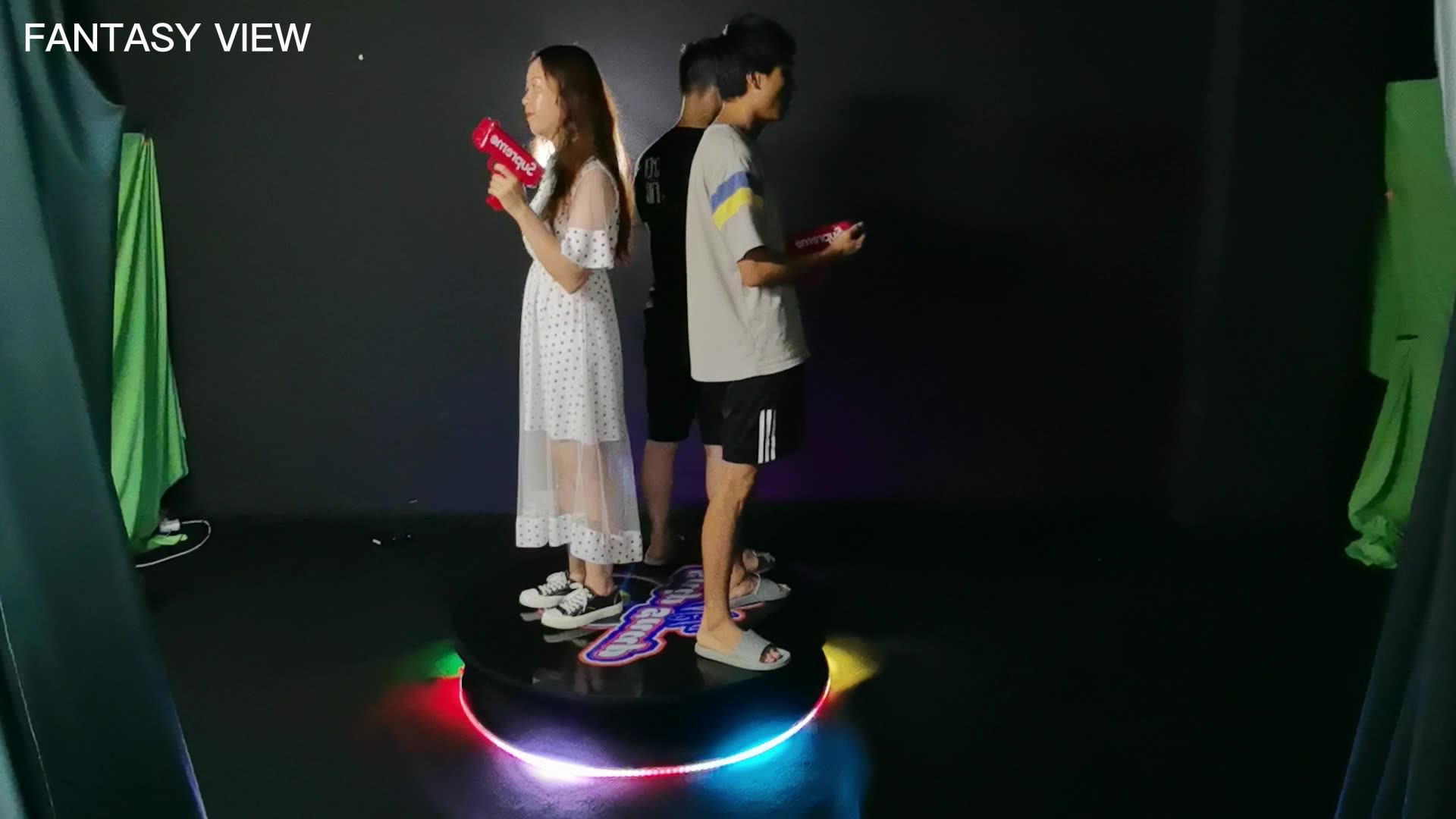 Automatic Slow Spinning Portable Backdrop Camera 360 Degree Photo Booth ...