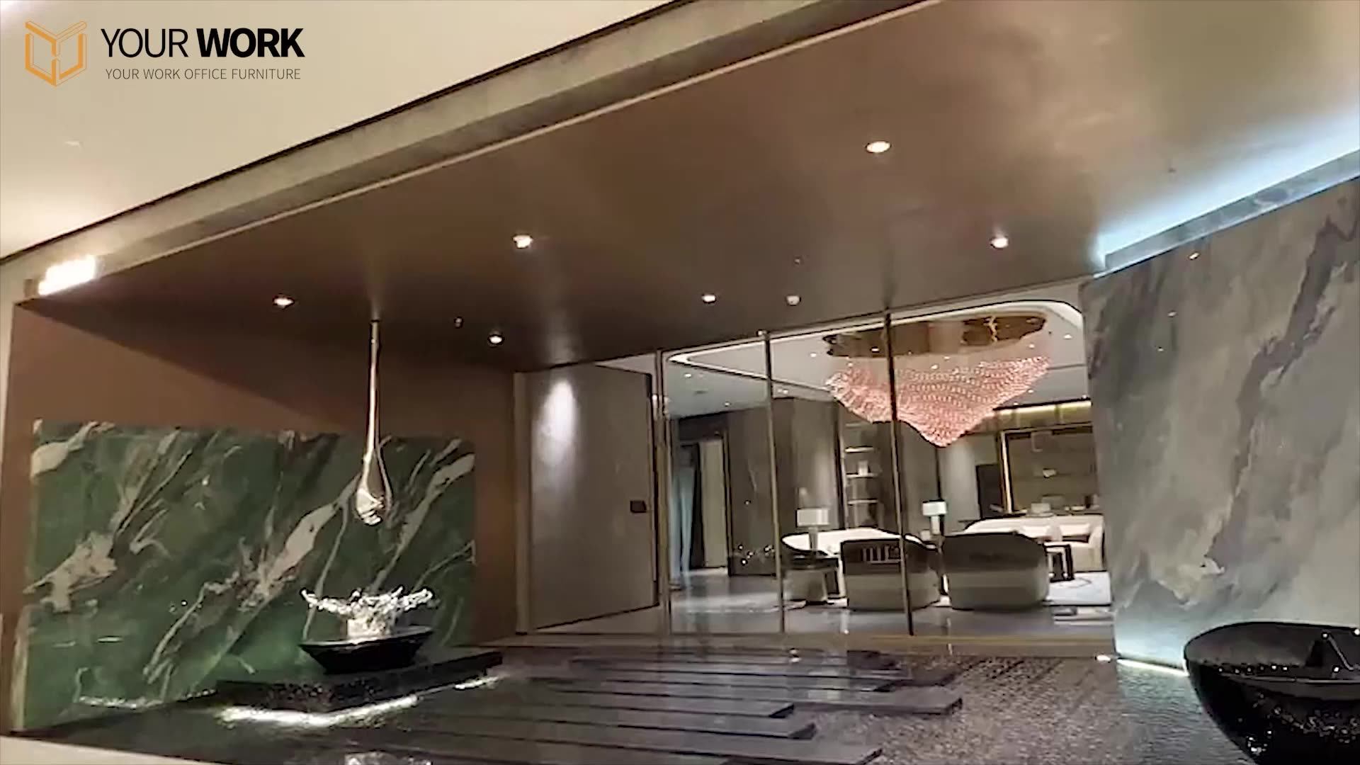 High Quality Office Furniture Modular Workstation Luxury Mdf Wooden 4 ...