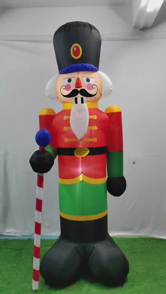 Inflatable Soldier Puppet Nutcracker With Cane Inflatable Christmas ...