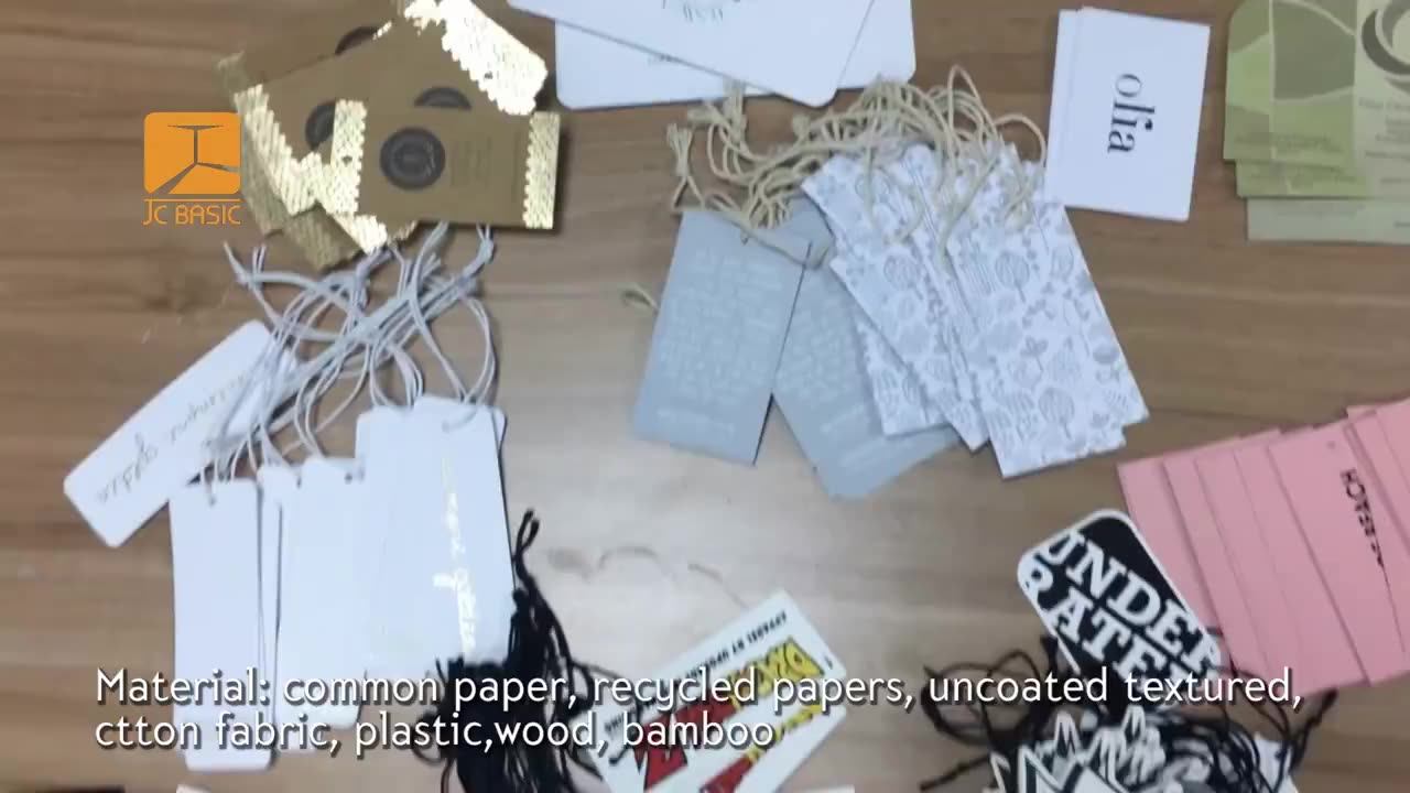 Custom Eco-friendly Special Cardboard Swing Tags Luxury Garment Logo ...