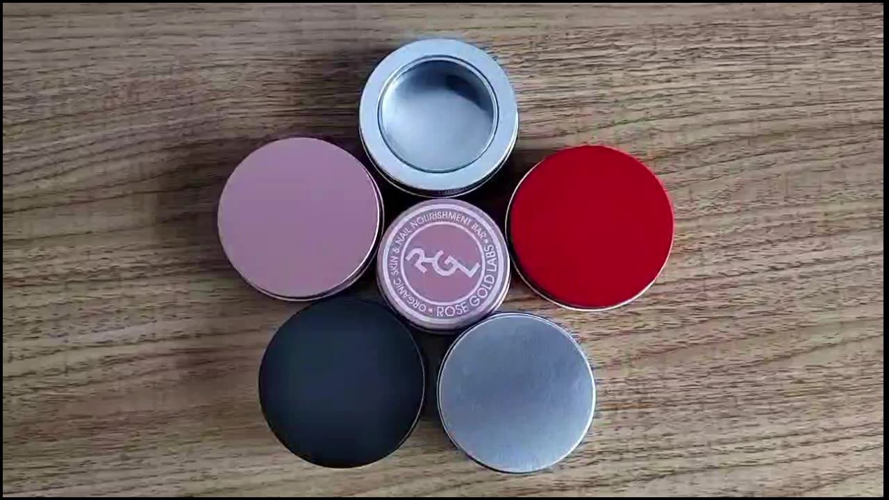 Aluminum Jars 5ml 10ml 30ml 50ml 60ml 100ml Metal Tin Box Silver Pink ...