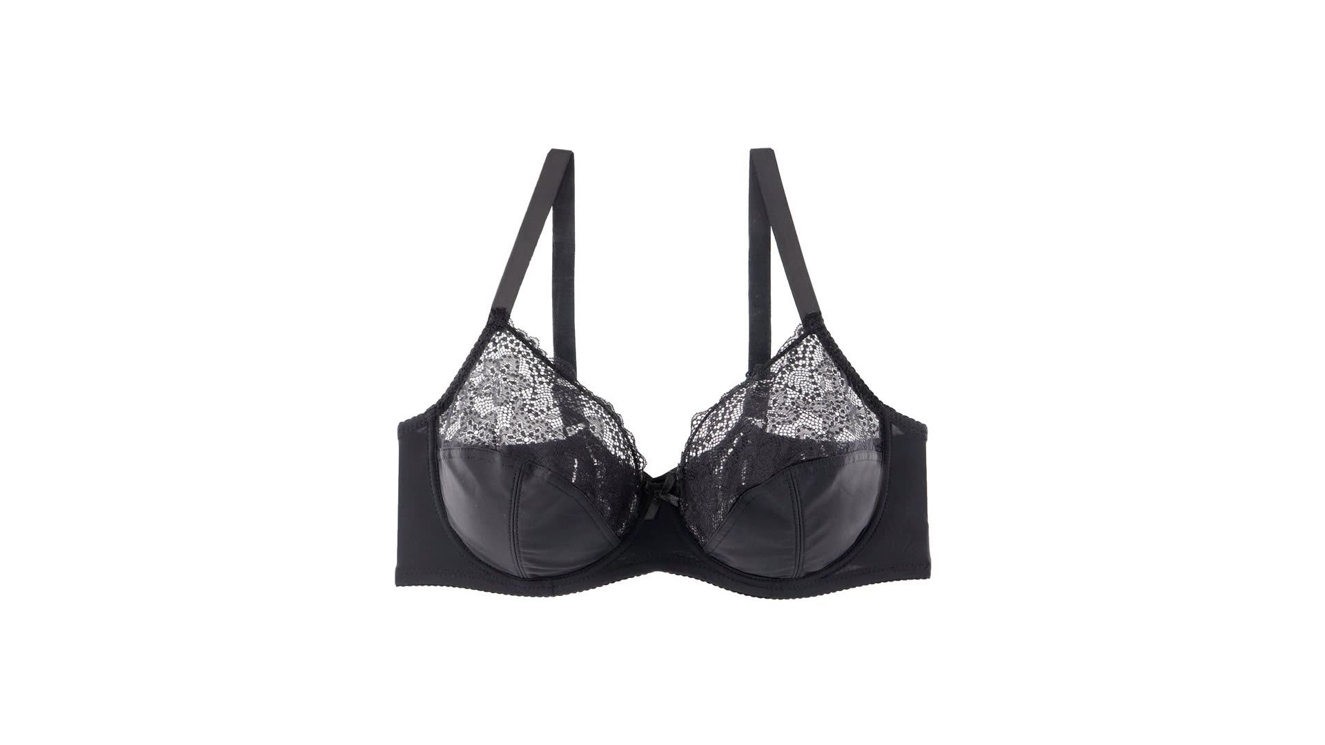 Brassiere Ladies Brief Sets Panty Big Boobs Lace Large Bosom Dress Thin ...