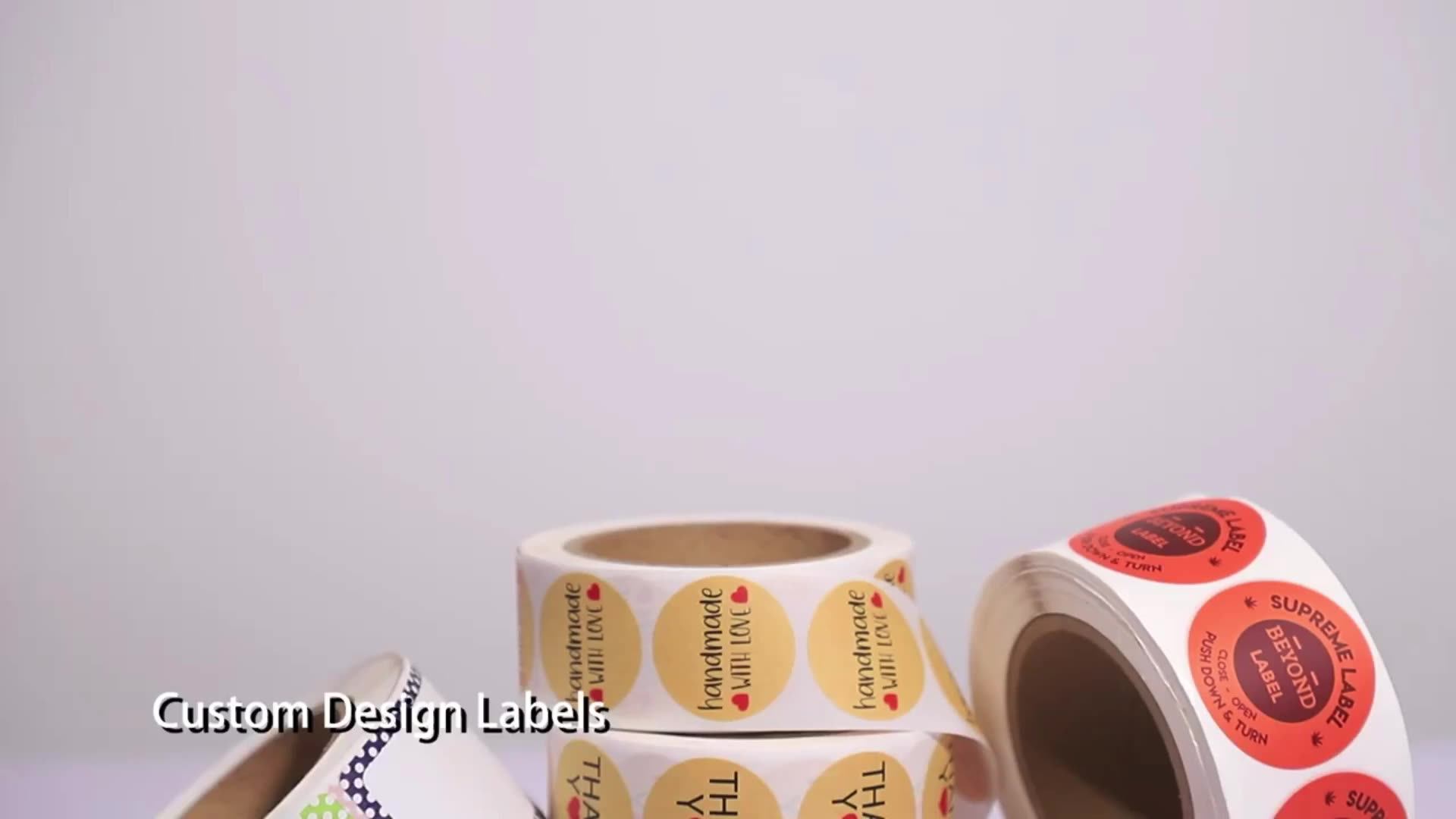 Personalised Self Adhesive Sticker Labels Custom Adhesive Round Sticker ...