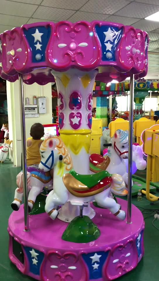 Factory Price Crown Carousel Coin Operated Games Merry Go Round Kiddie ...