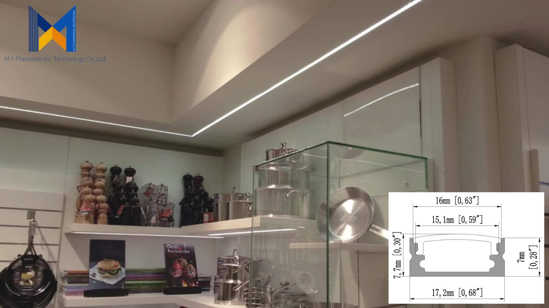 17x8mm New Design Square Cabinet Cupboard Led Aluminum Extrusion ...