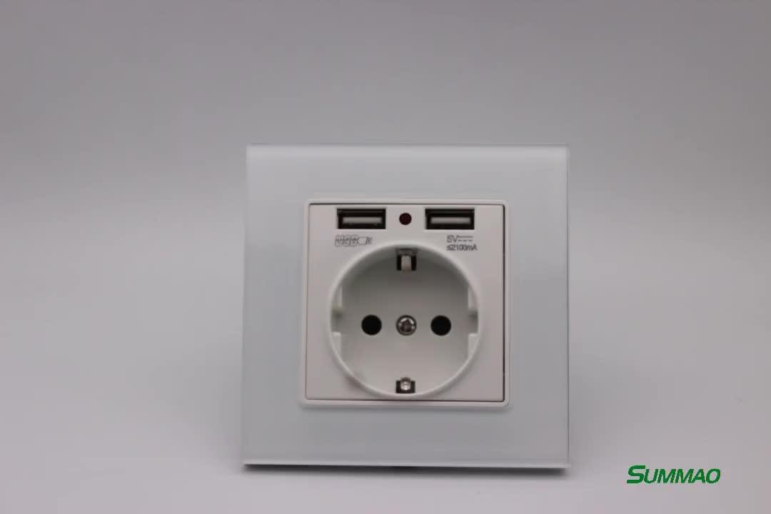 Type 86 Panel German Standard European Germary Single Plug 100-250v 16a ...