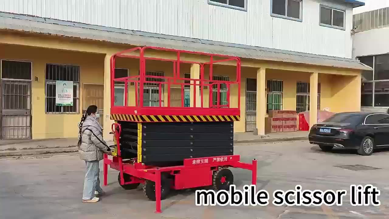 Fasite Electric Scaffolding Man Lift Mobile Scissor Lift Portable ...