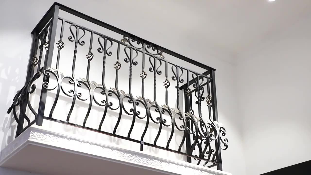 Modern Wrought Iron Window Railing For Balcony - Buy Wrought Iron ...