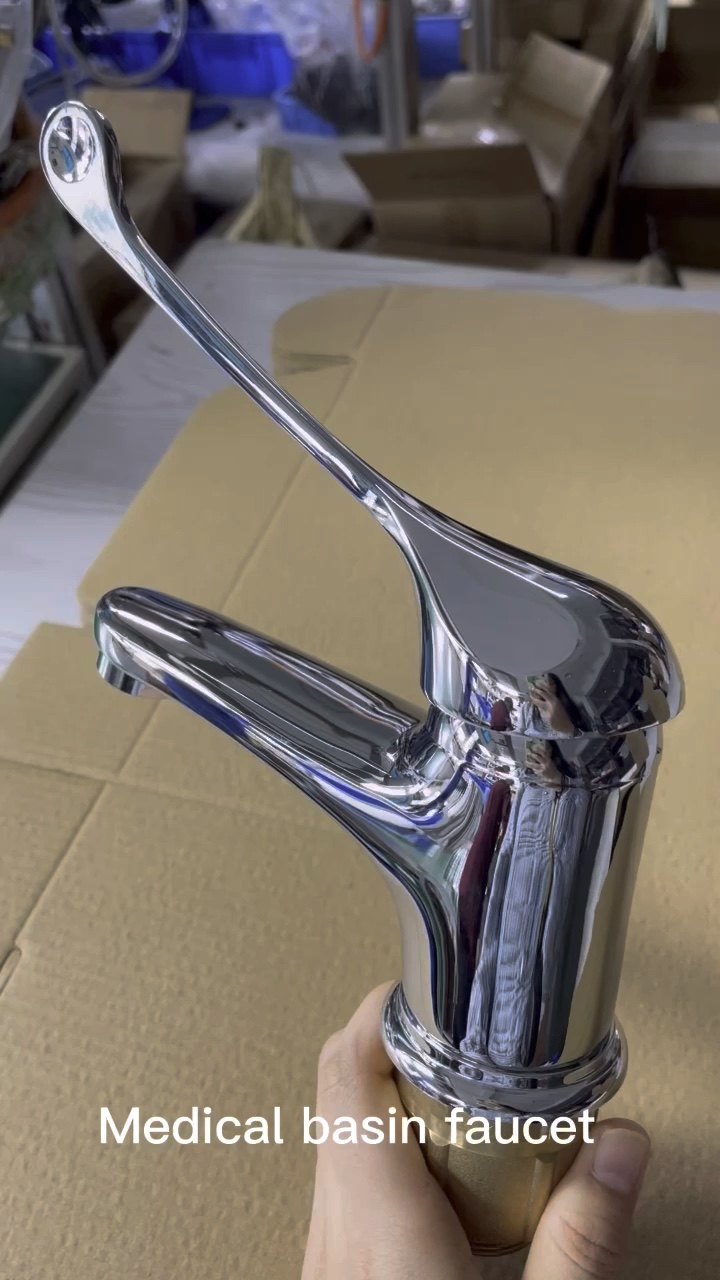 Hospital Laboratory Deck Mount Single Hole Taps Brass Long Handle ...