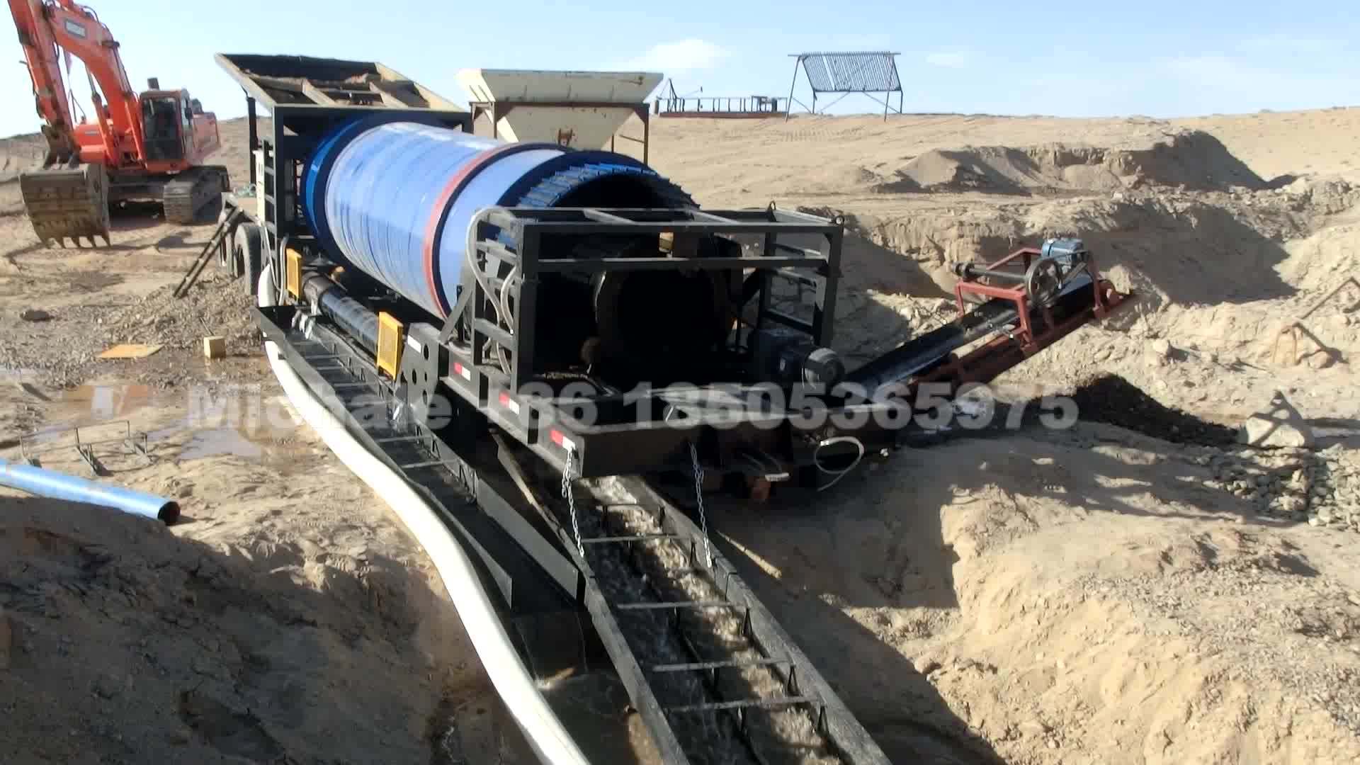 Rotary Trommel Alluvial Gold Mining Machine - Buy Gold Mining Machine ...