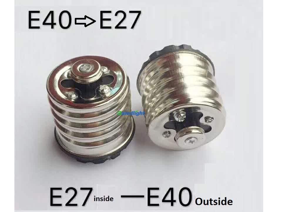 Led Corn Bulb Lamp Socket E40 To E27 Converter Base E27 To E40 Lamp Adapter Lamp Holder - Buy ...