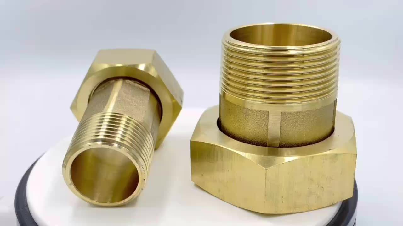 Brass Pipe Fitting Water Meter Coupling G3/4 Female X G1/2 Male Thread ...