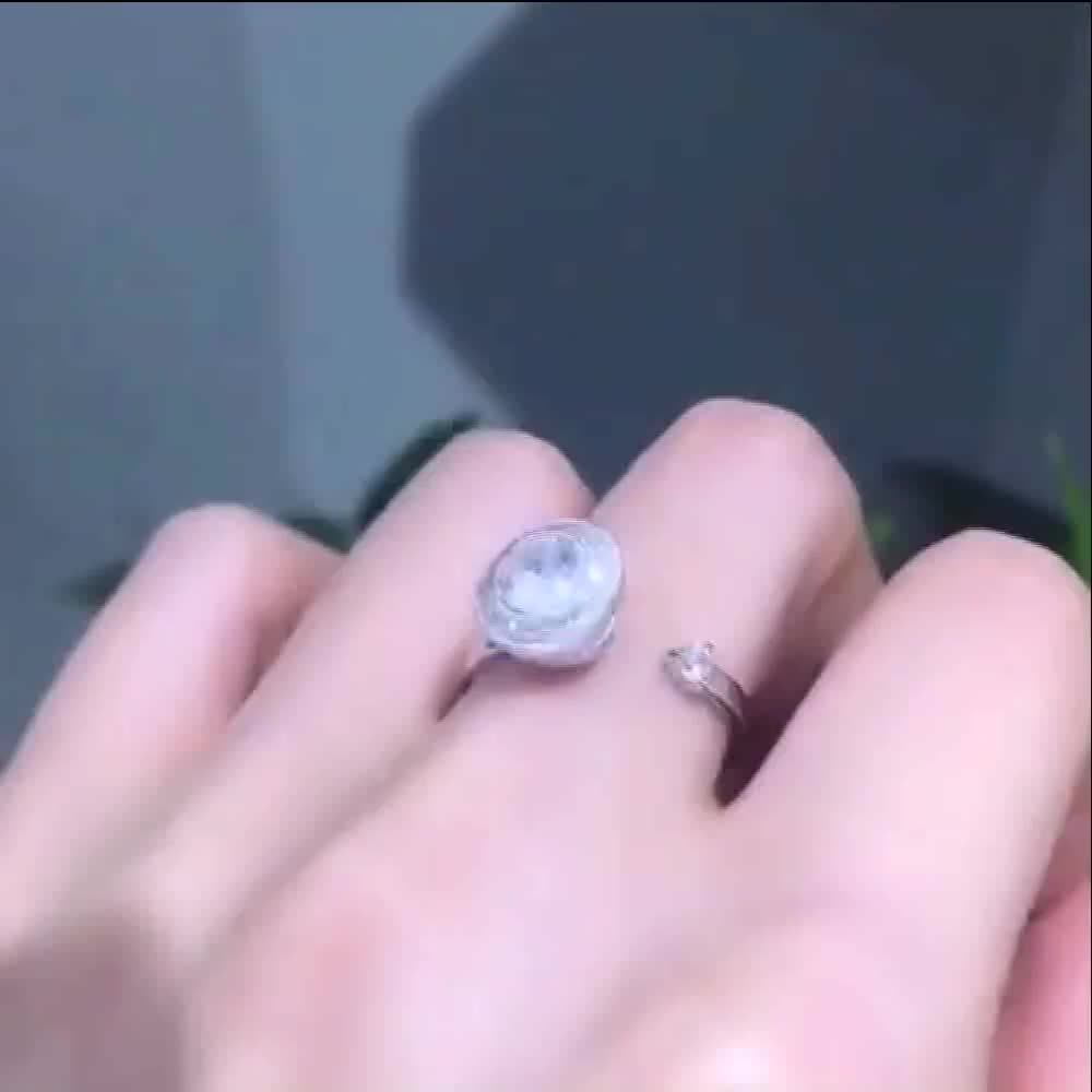 Luxury Diamond Magic Dancing Rings Latest Designs 925 Sterling Silver ...