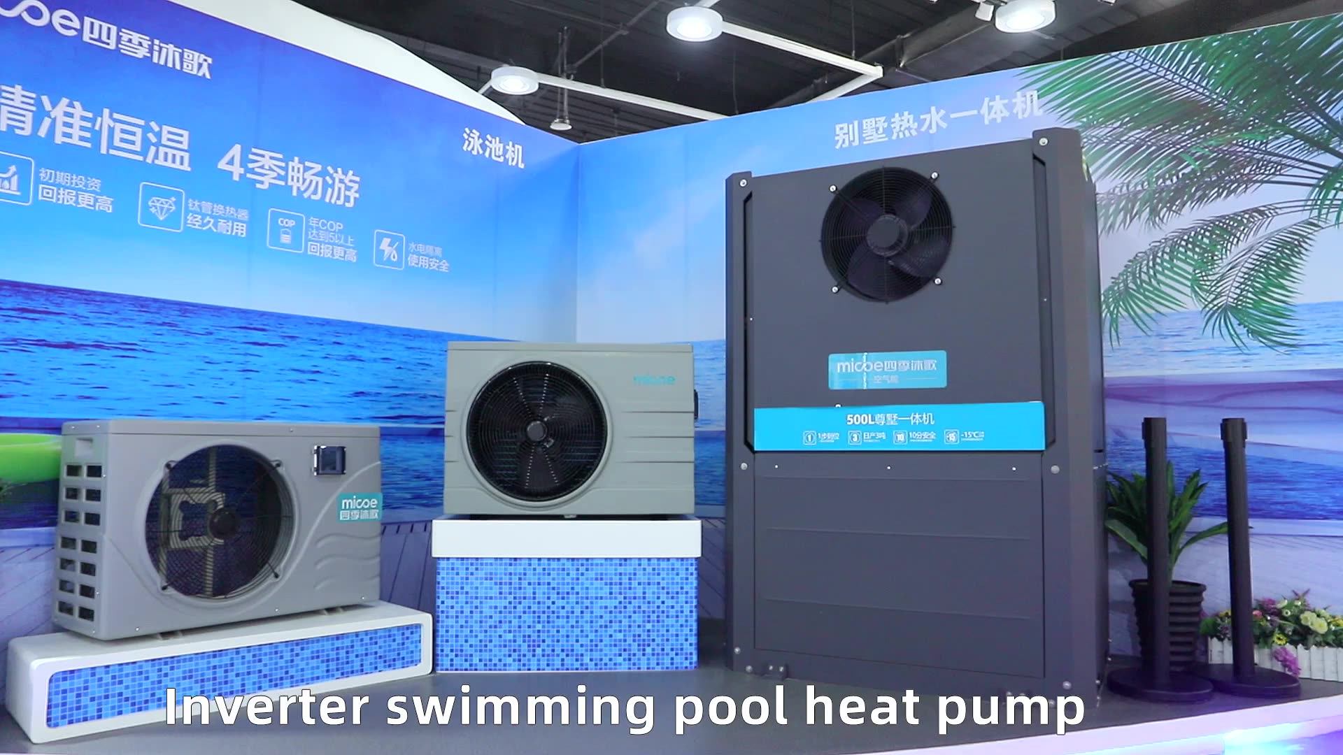 2024 New R32 Swimming Pool Heat Pump Full Inverter Pool Spa Heater Air ...