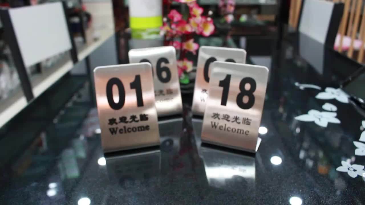 Catering Material Accessories Wedding Table Number Stands Stainless ...