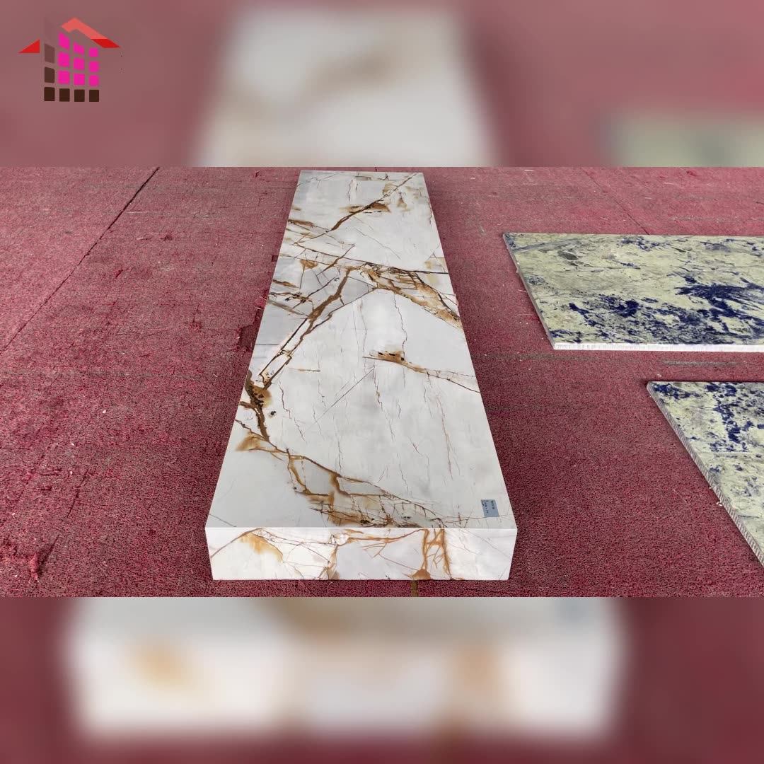 Natural Marble Texture Sintered Stone Slab For Kitchen Countertop ...
