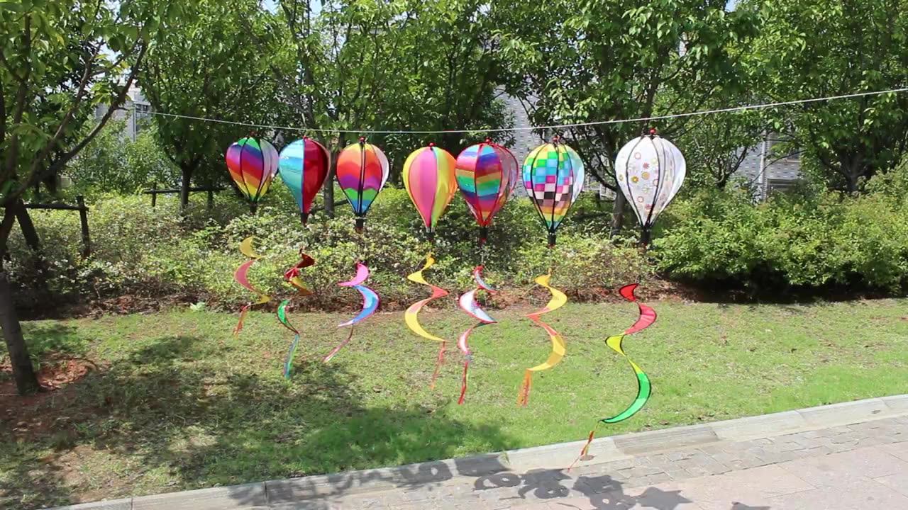 Hot Air Balloon Ornaments Windmill Home Garden Decoration Spiral ...