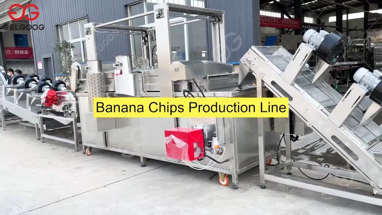 Small Scale Crispy Banana Chips Wafer Making Fried Plantain Chips ...