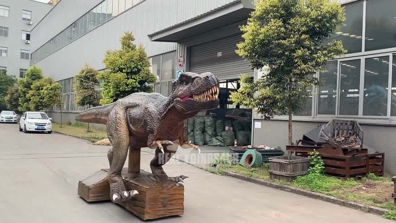 High Simulation T-rex Dinosaur Animatronic Model Remote Control Walking ...