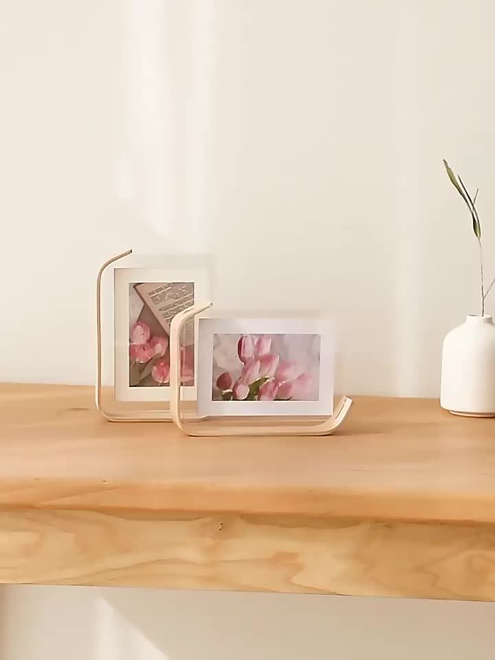 Black Walnut Wood Simple Photo Frame Tabletop Photo Washing Made Of 6/7 ...