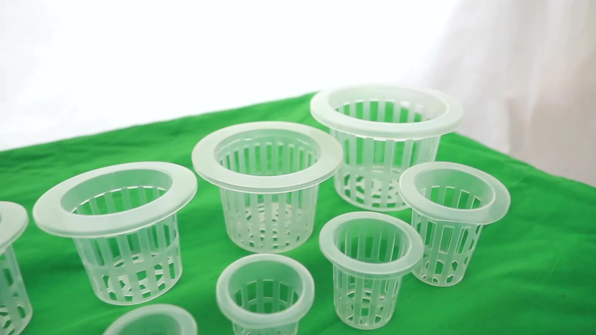 1 2 3 4 Inch Plastic Net Pot Hydroponic Mesh Cup Nursery Pots Plastic ...