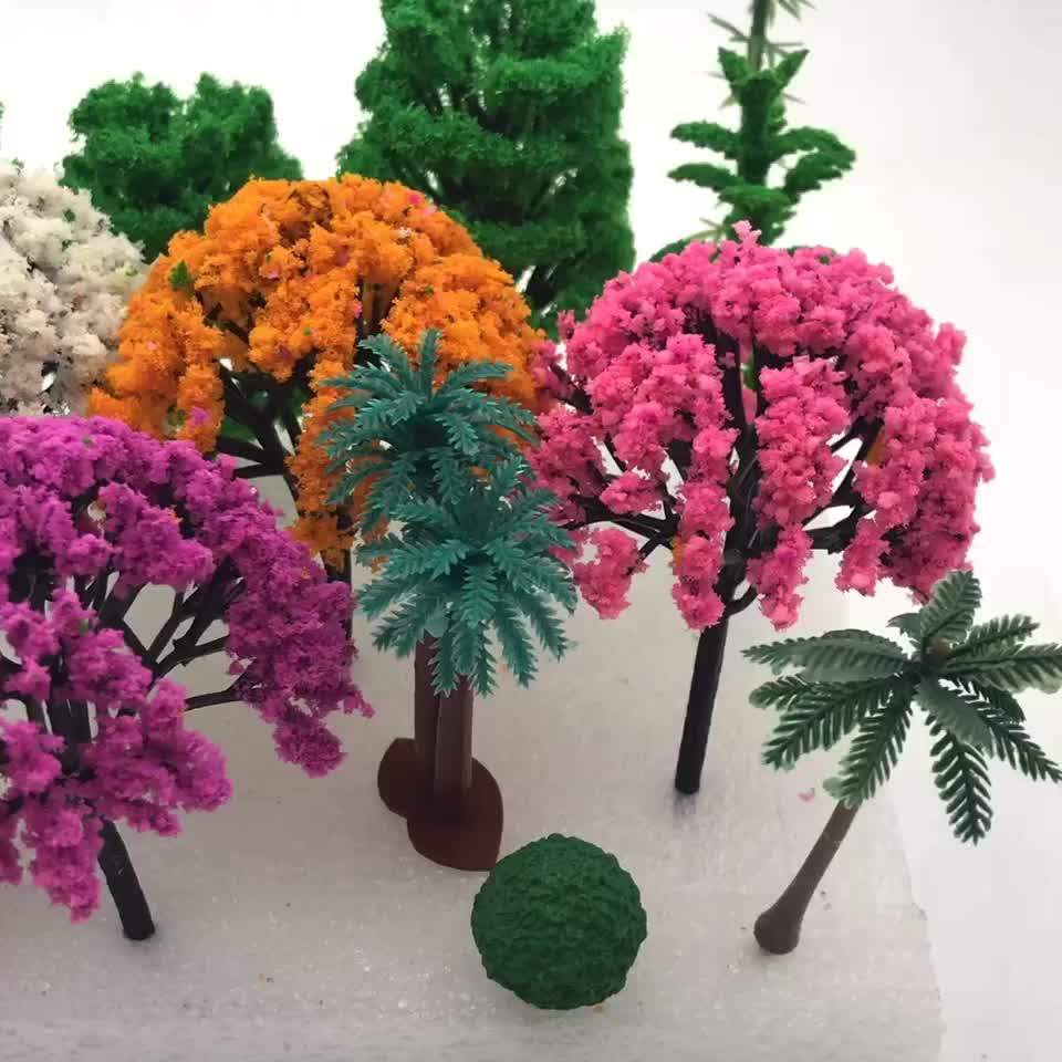 Wholesale Outdoor Garden Decoration Colorful Trees Cute Resin Design ...
