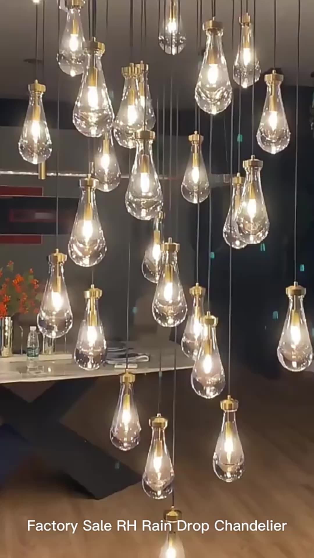 2023 Linear 72" Luxury Nickel Brass Living Room Restoration Chandelier ...