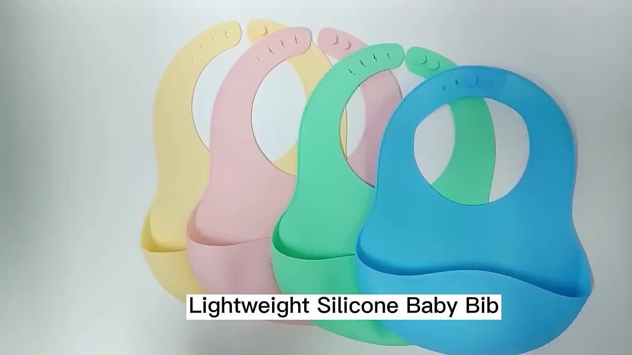 2022 New Arrival Babi Products Silicone Baby Bibs Soft Waterproof Bibs ...