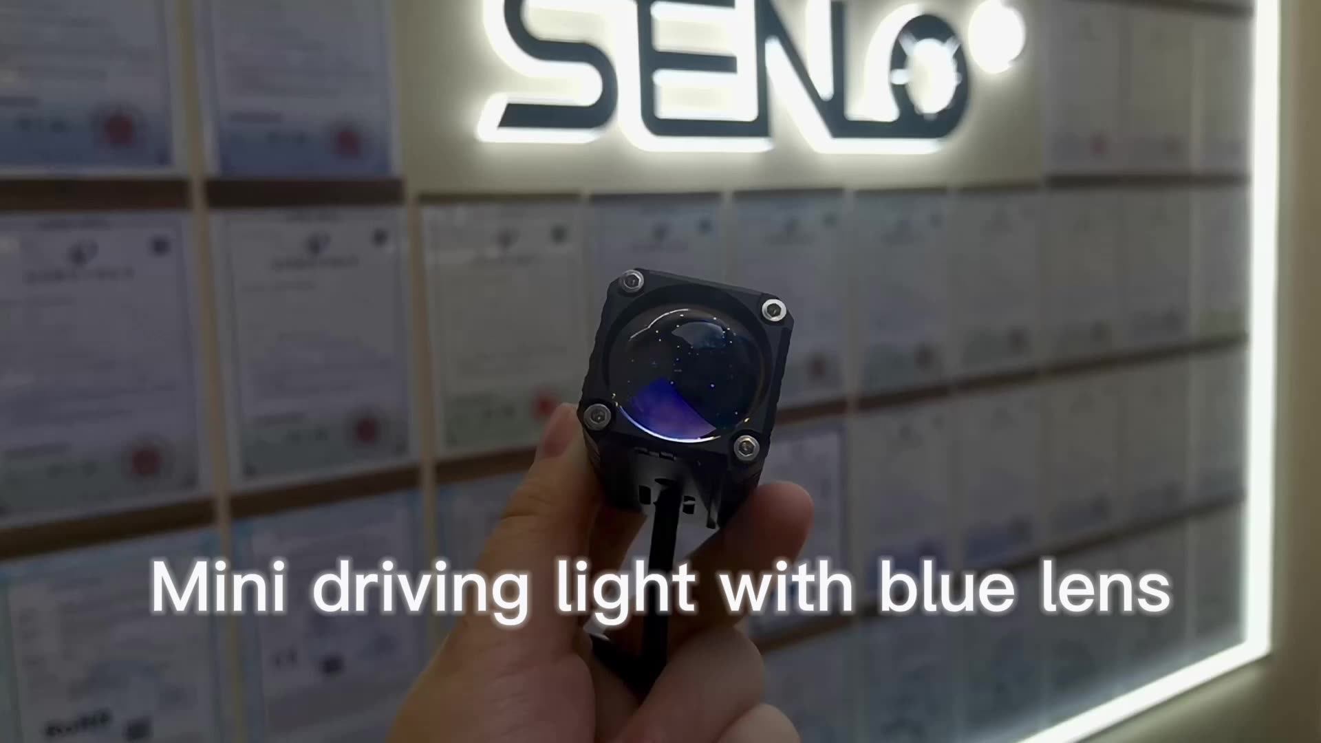 Blue Lens X1 Dual Color Motorcycle Lighting System Mini Driving Light ...