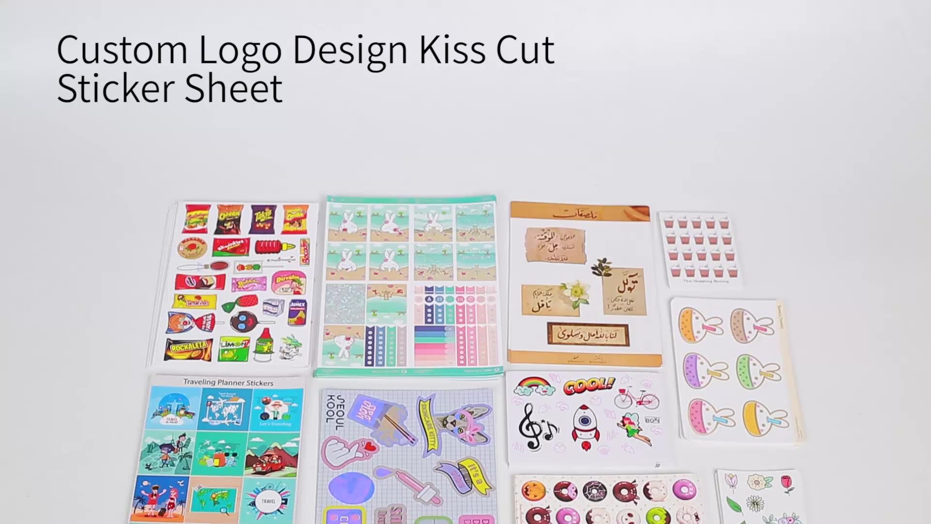 Custom Festival A4/a5 Kiss Cut Sticker Sheet Vinyl Waterproof ...