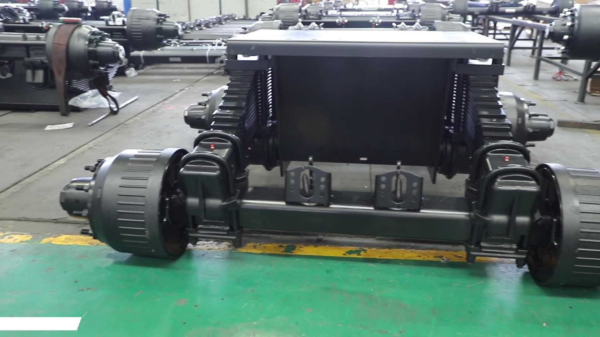 Trailer Truck Parts Axle Tandem Suspension 32t 28t 24t Disc Drum Wheel ...